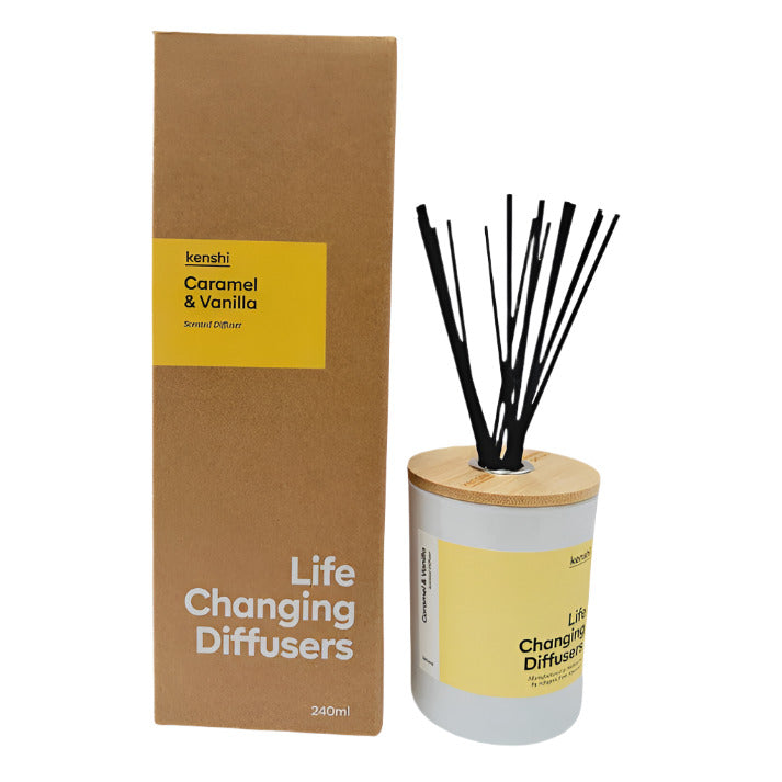 Kenshi Diffuser 240ml - Caramel & Vanilla