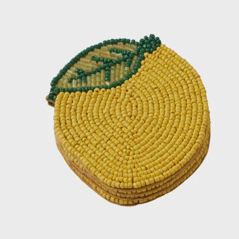Citron Set/4 Beaded Coasters – Wileaway