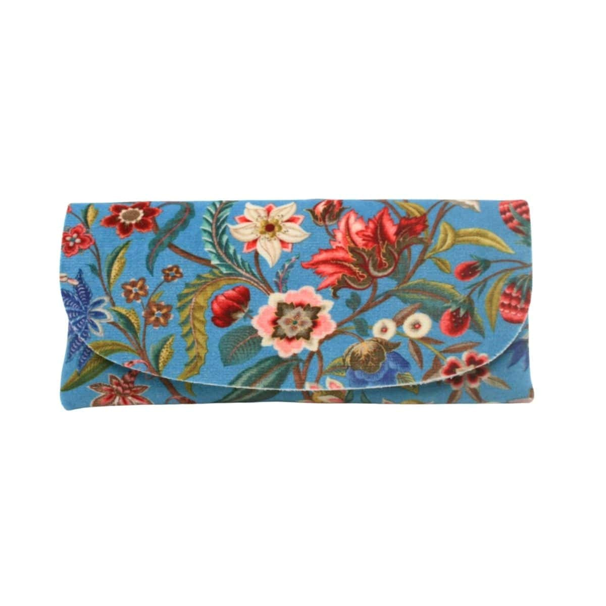 Velour Glasses Case - Indienne Azure – Wileaway