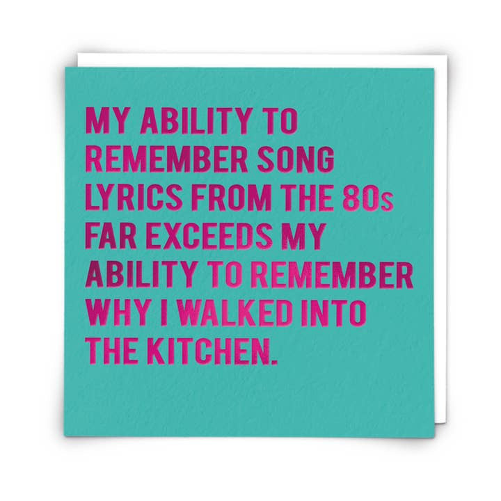 Song Lyrics Card – Wileaway