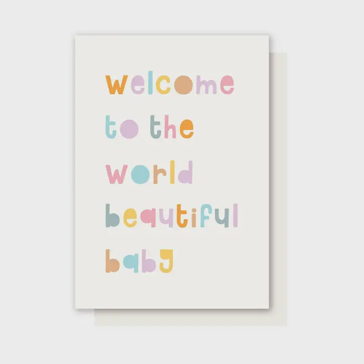 Welcome Beautiful Baby Card – Wileaway