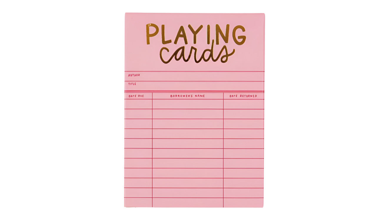 Pink Library Card Deck of Playing Cards – Wileaway