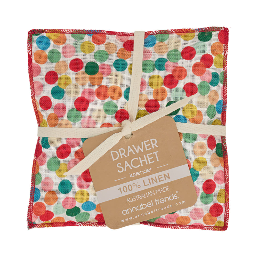 Linen Drawer Sachet - Confetti