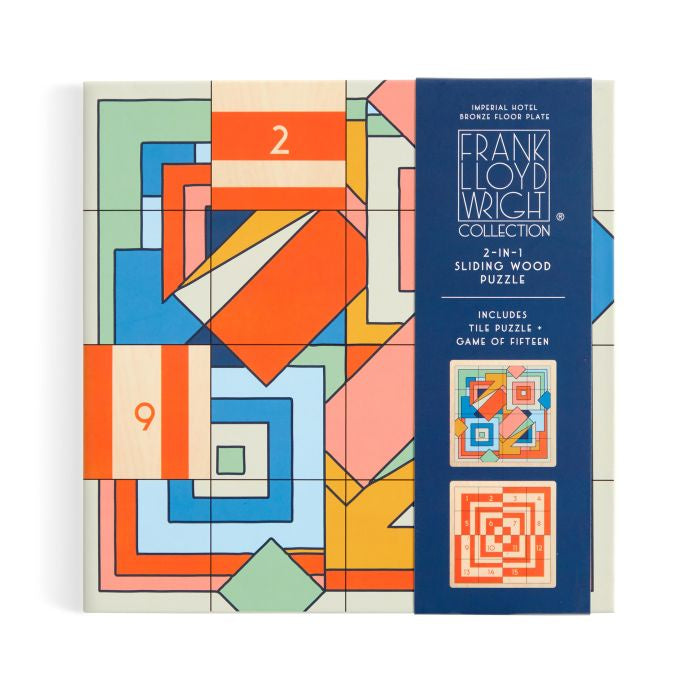 Frank Lloyd Wright 2 in 1 Sliding Wooden Puzzle - Imperial Hotel – Wileaway