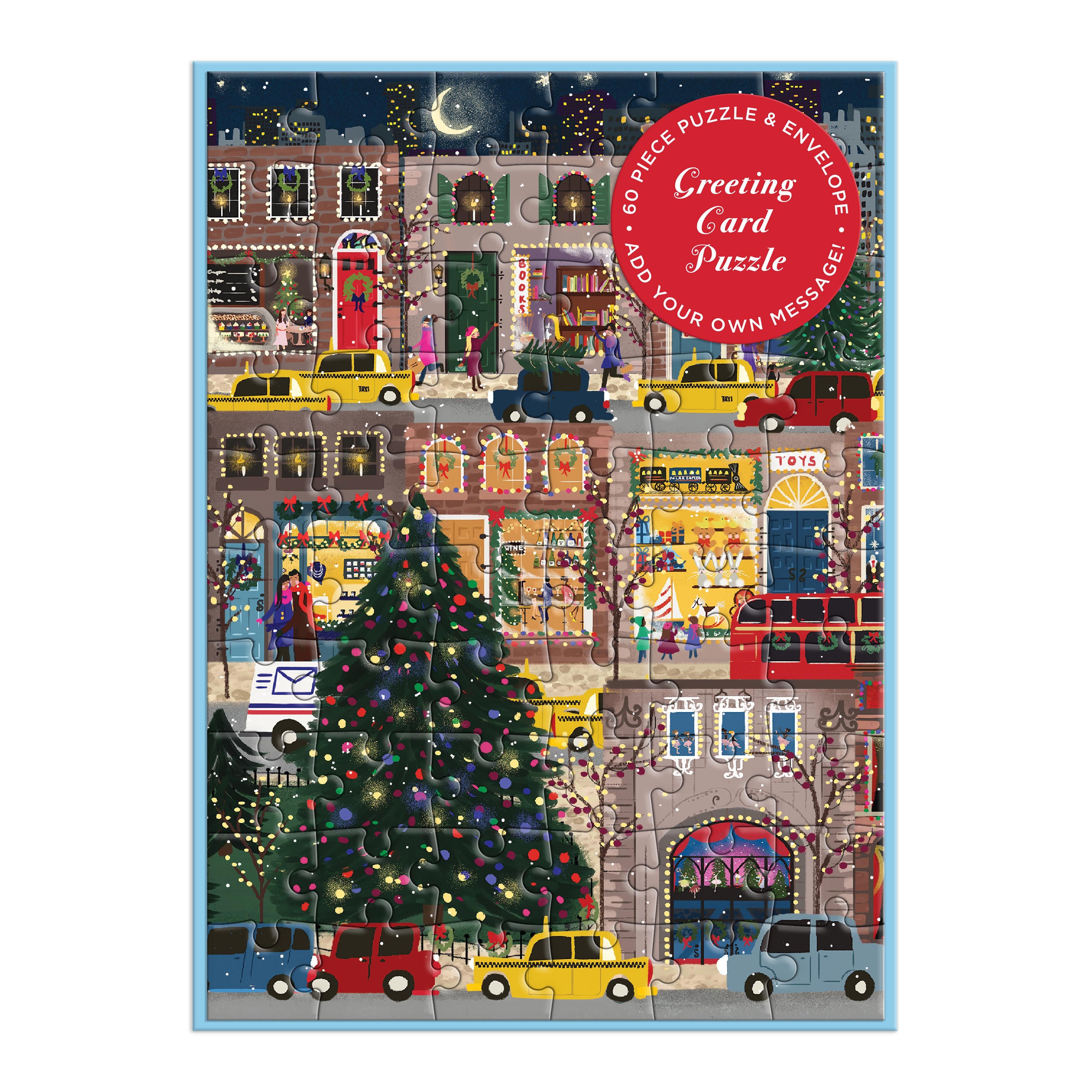 Winter Lights Puzzle Greeting Card – Wileaway
