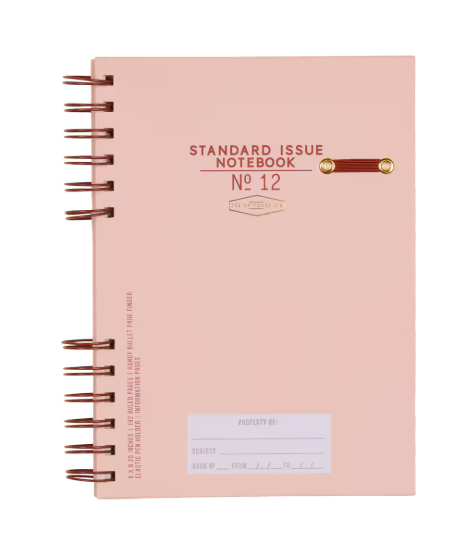 Standard Issue Planner Notebook No. 12 - Rosewood + Blush