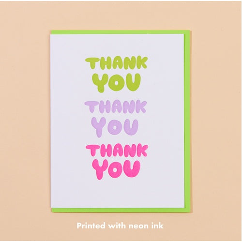 Thanks Much Letterpress Card – Wileaway