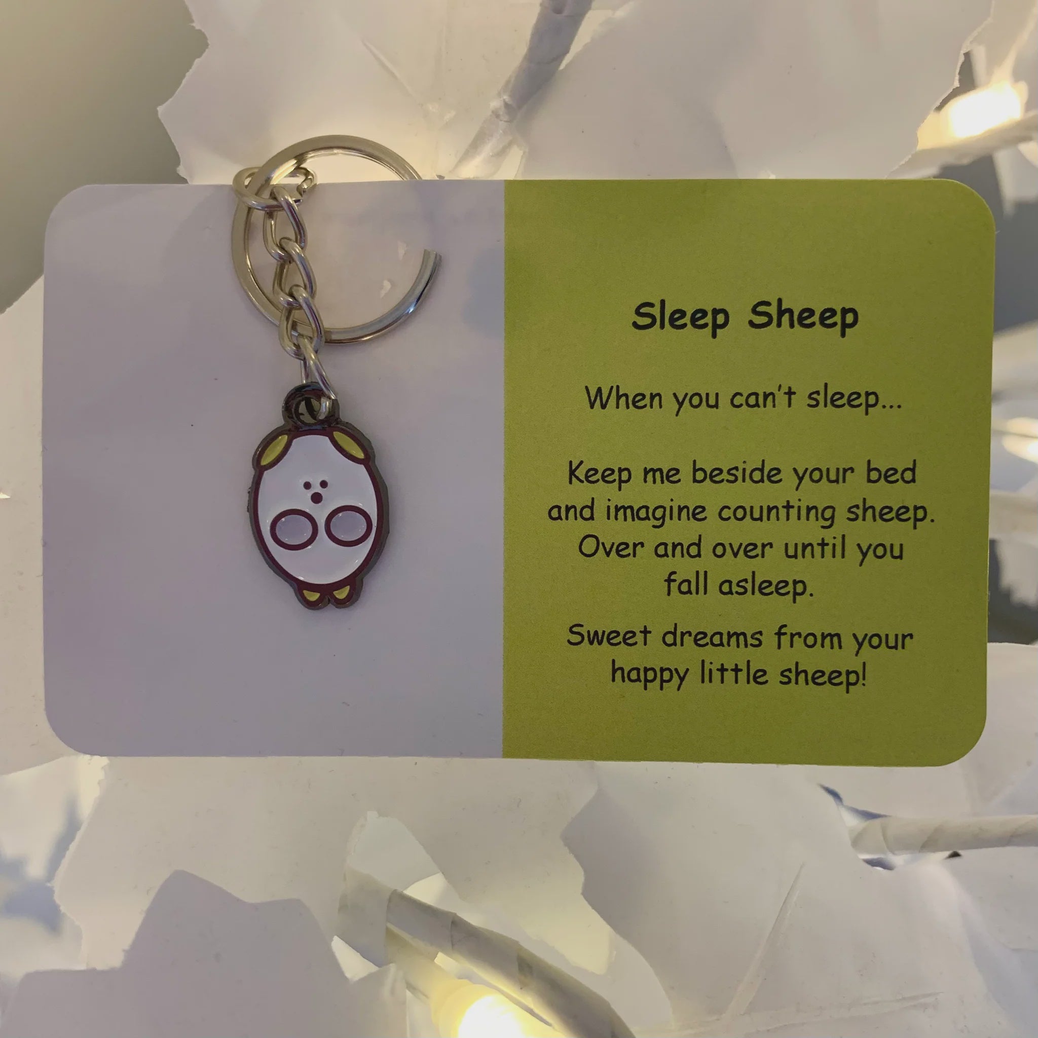 Little Joys Key Ring - Sleep Sheep – Wileaway