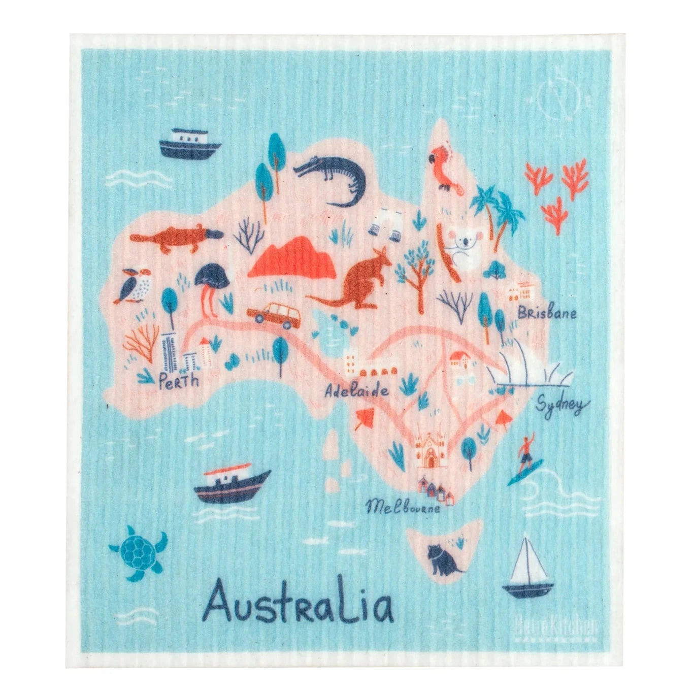Sponge Cloth - Australia Map – Wileaway