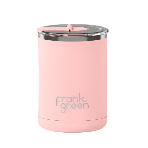 Ceramic Coffee Cup With Hinged Lid 355 ml - Blushed