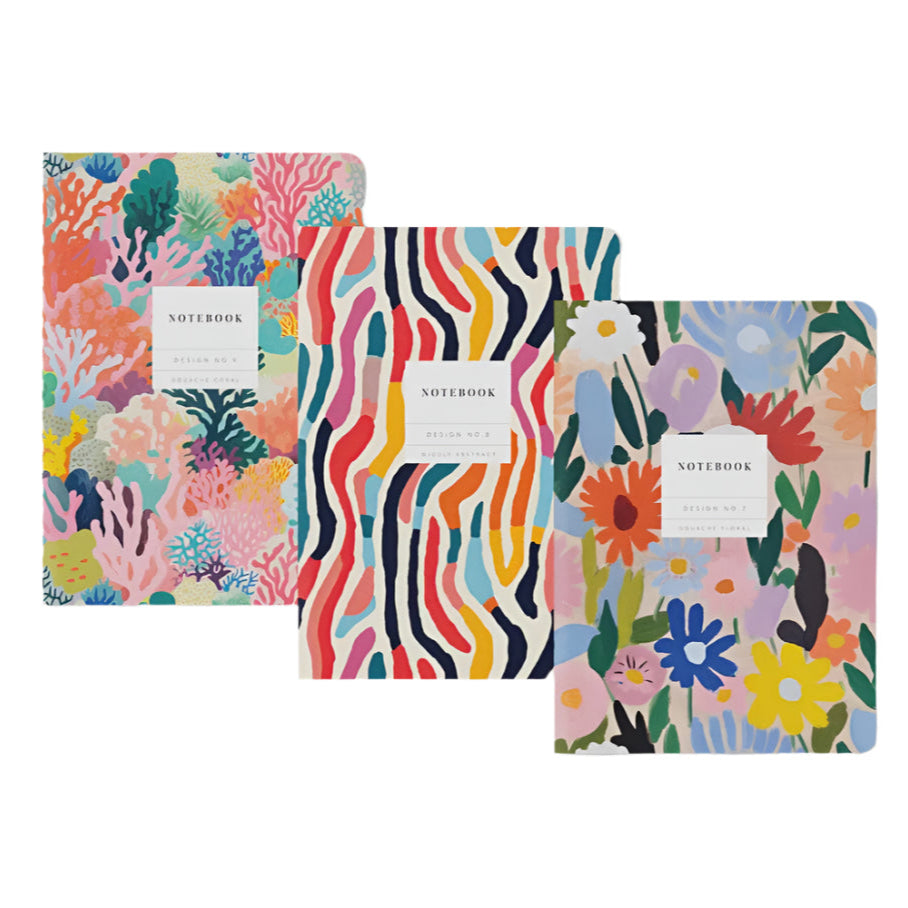 Kaleido Medium Stitched Notebook Set - No. 2 – Wileaway