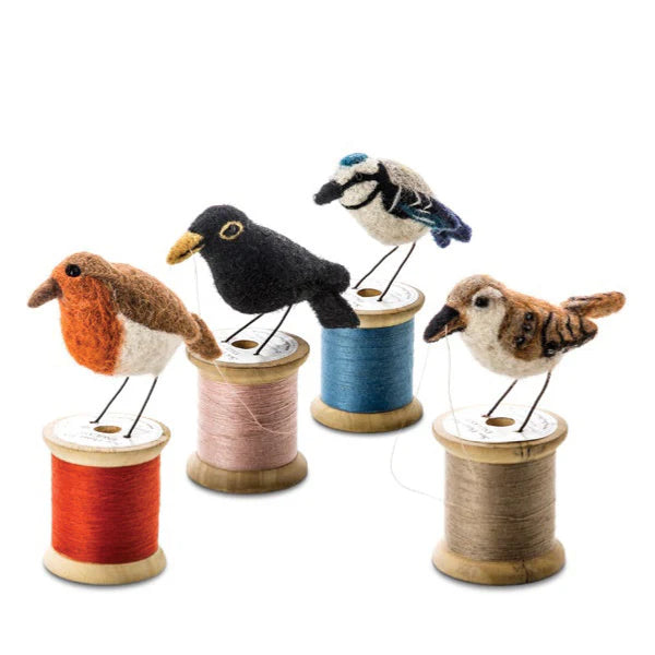 Felt Bird On A Bobbin