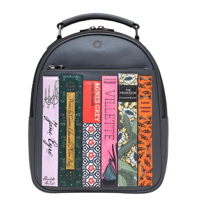 Leather Backpack - Bookworm Bronte Grey – Wileaway