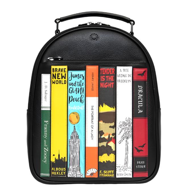 Leather Backpack - Bookworm Black – Wileaway