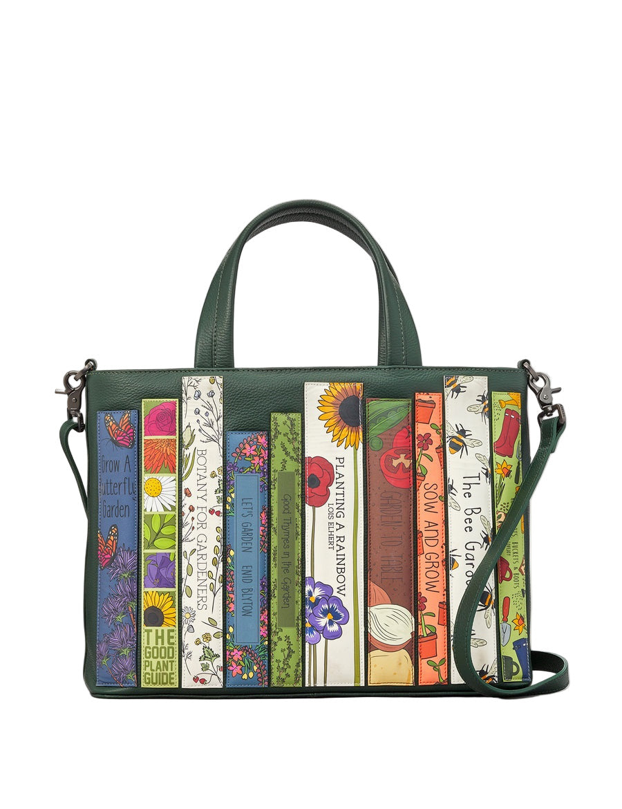 Leather Multiway Grab Bag - Green Fingers Bookworm – Wileaway