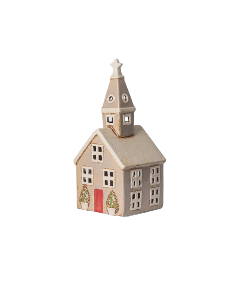 Alsace Tea Light Church Christmas Stone – Wileaway