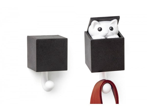 Kitt-A-Boo Wall Hook - White & Black – Wileaway