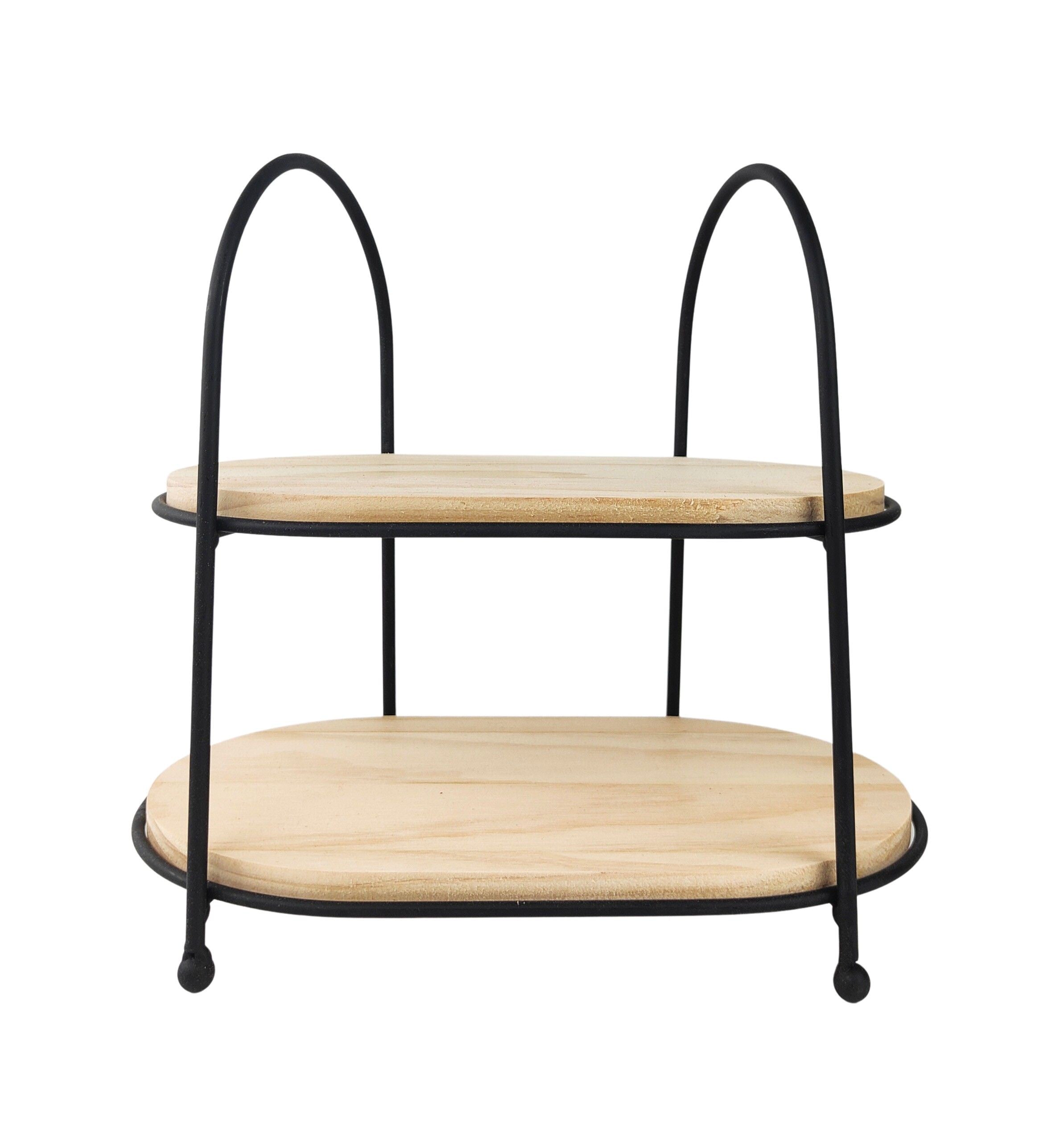 Wooden 2 Tier Serving Stand – Wileaway
