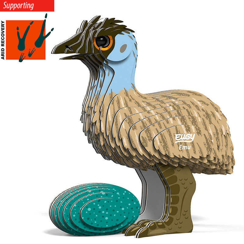 3D Cardboard Model Kit - Emu – Wileaway