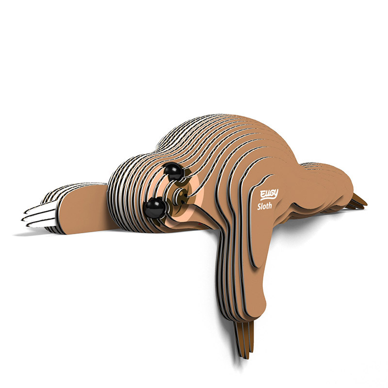 3D Cardboard Model Kit - Sloth – Wileaway
