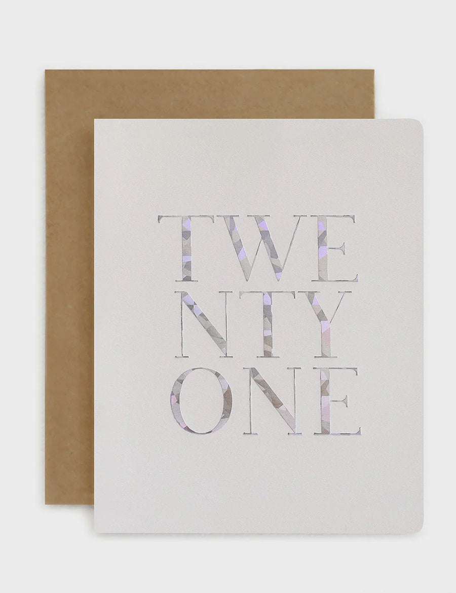 Twenty One Card