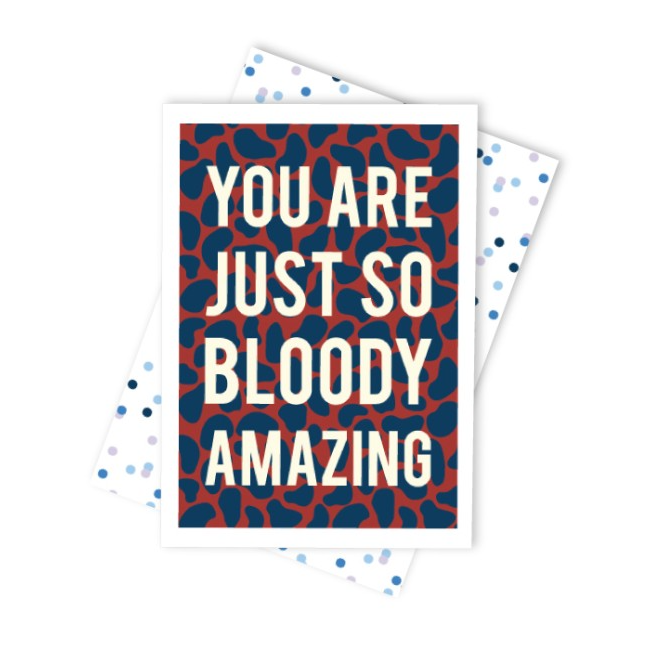 Bloody Amazing Card – Wileaway