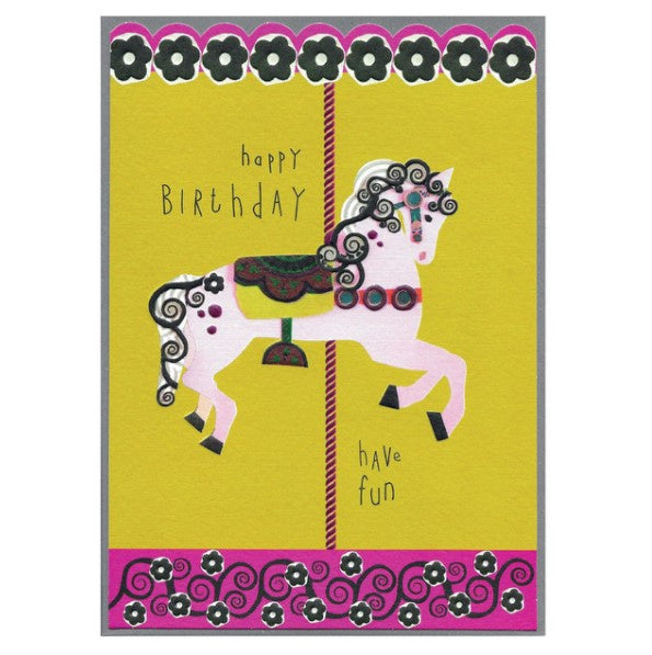 Happy Birthday Carousel Card – Wileaway