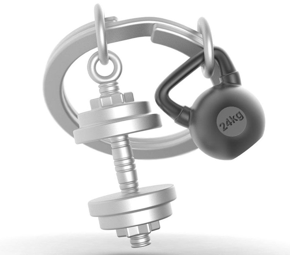 Metalmorphose Keychain - Dumbbell – Wileaway