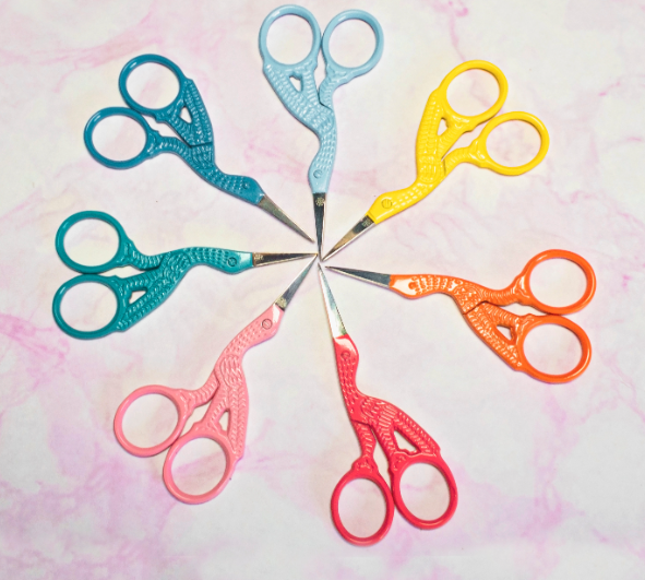 Snipster Coloured Stork Embroidery Scissors – Wileaway