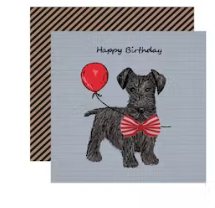 Happy Birthday Terrier Card