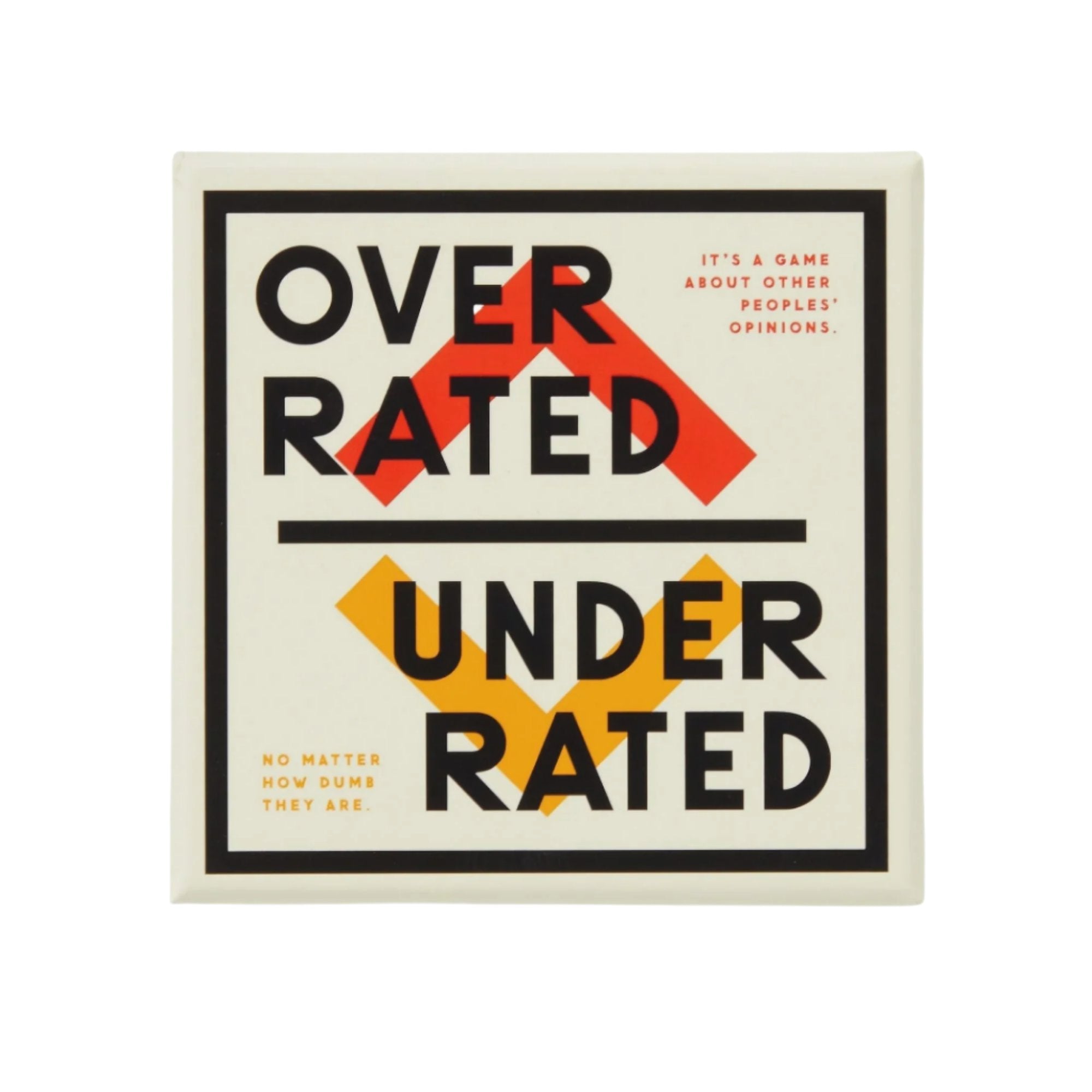 Overrated / Underrated Social Game